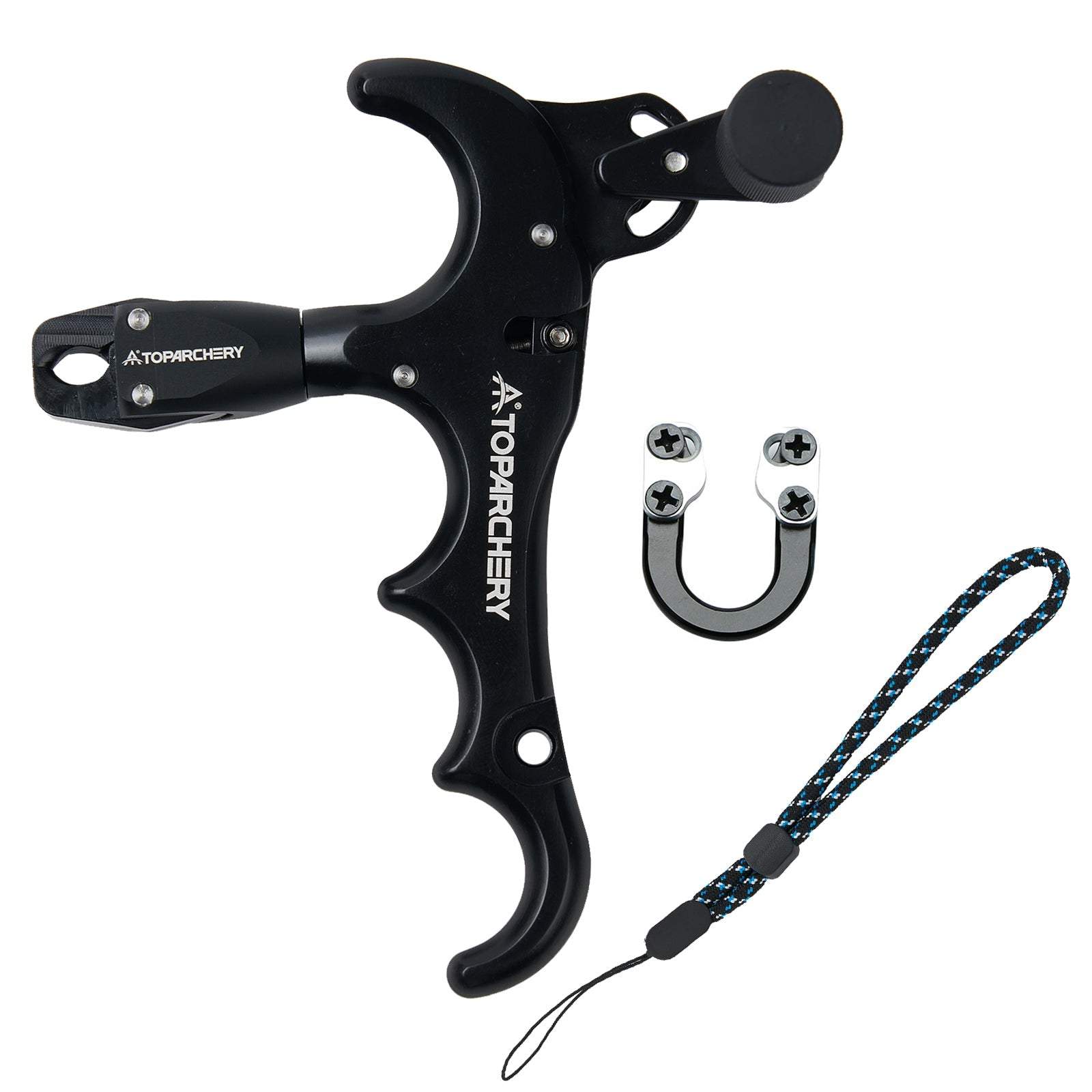 Compound Bow Thumb Release and D Loop Set Adjustable 360 Degree Rotati ...
