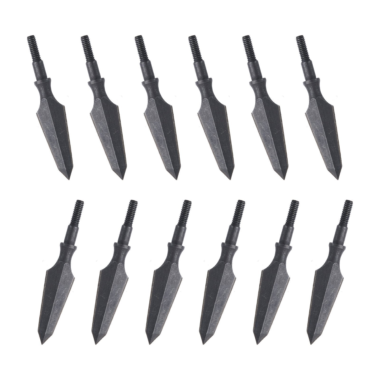 12Pcs Archery Arrowheads Target Hunting Sharp Broadhead Carbon Steel A ...